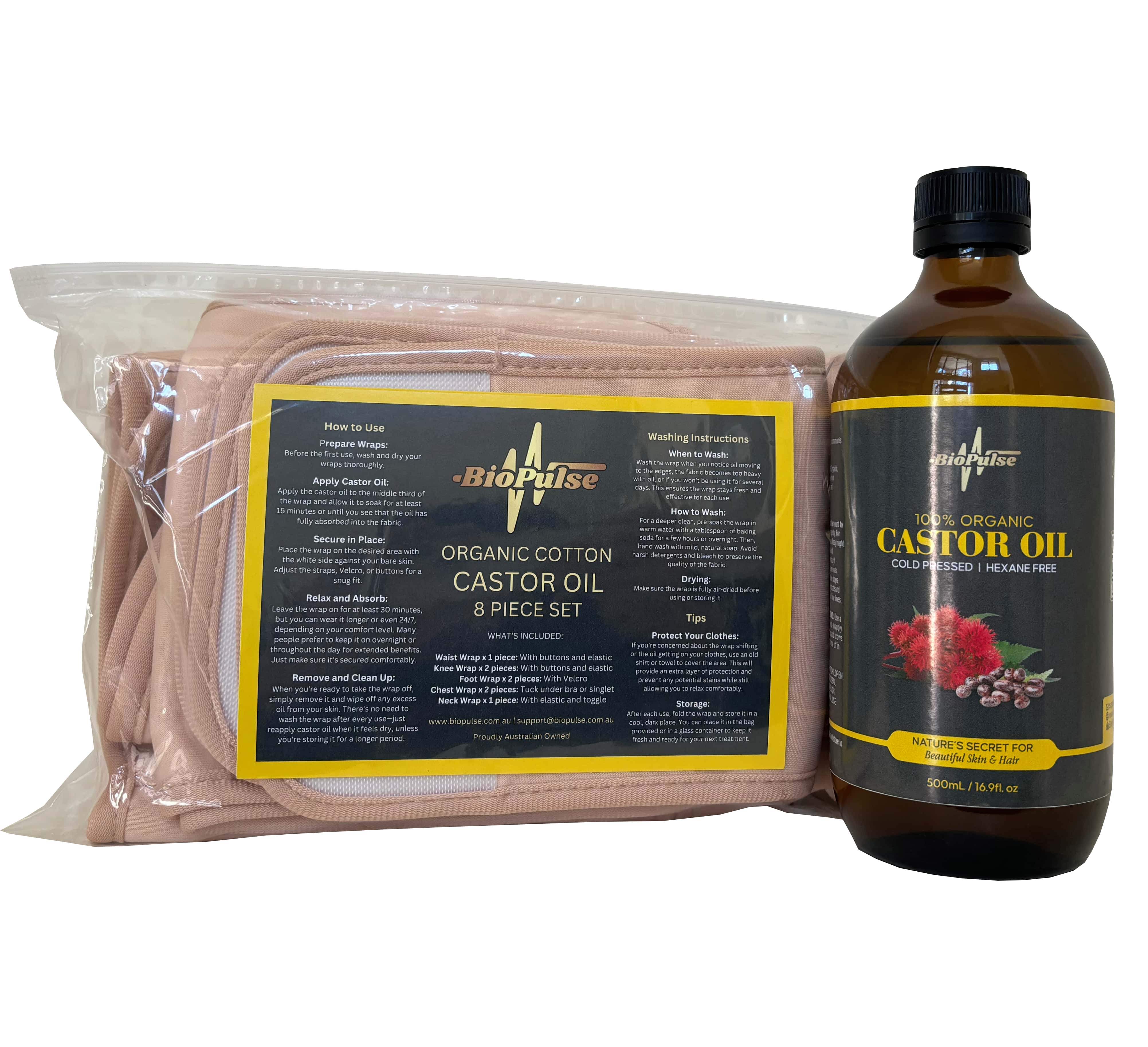 Castor Oil Essentials Bundle – BioPulse